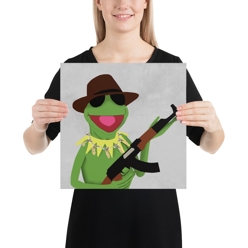Kermit Poster Kermit Print Custom Art 1010 1212 | Etsy