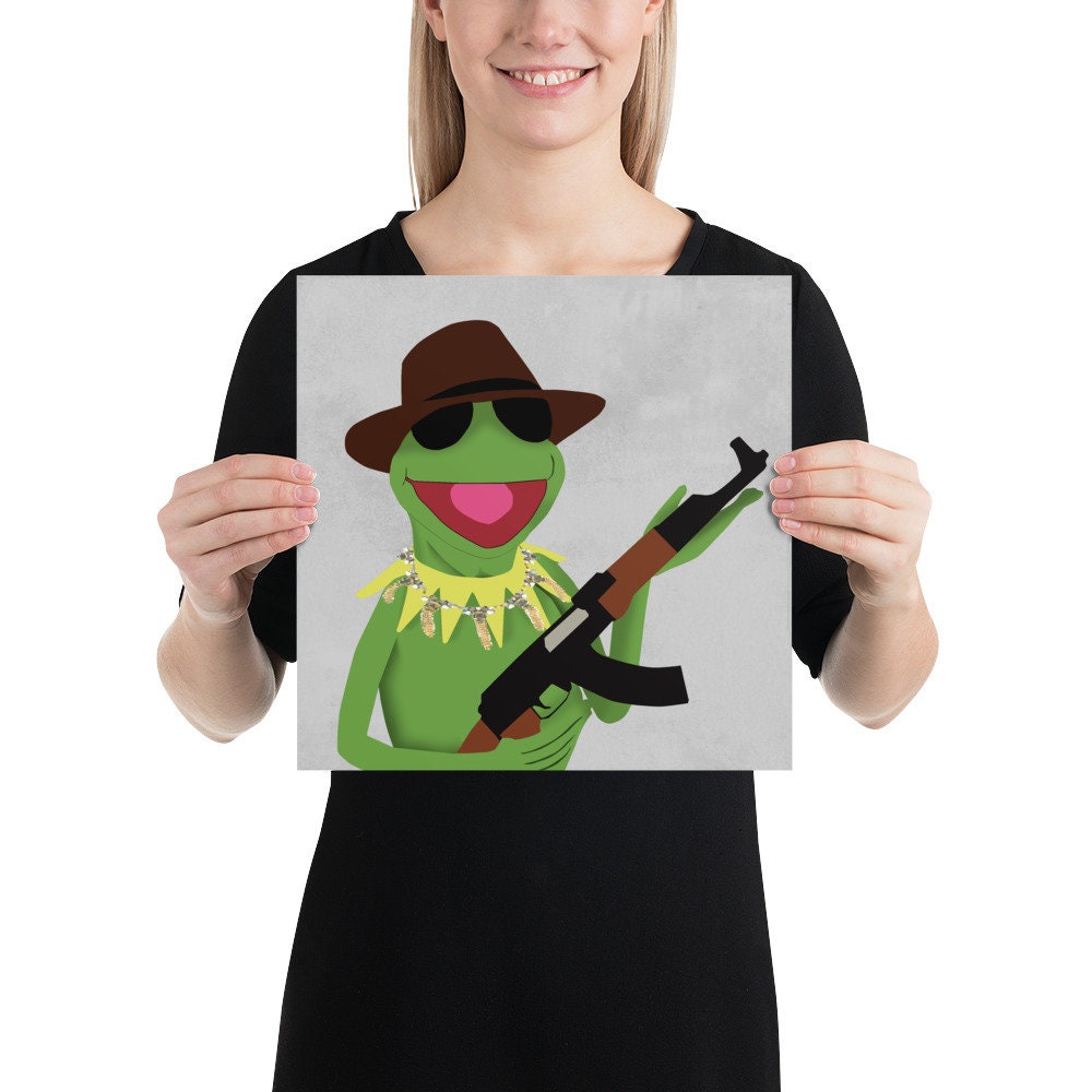 Kermit Poster Kermit Print Custom Art 1010 1212 | Etsy