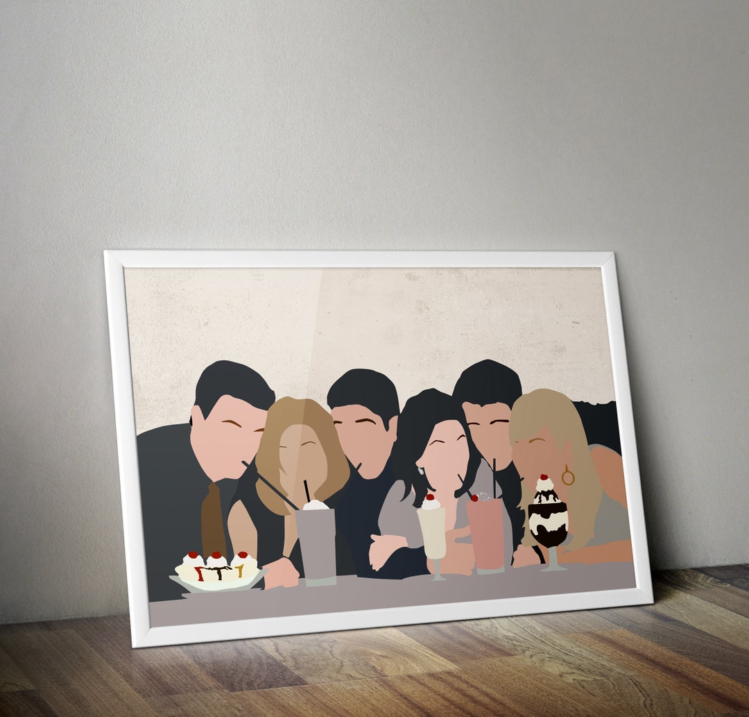 Friends Poster - Minimalist Art - Friends Print - Friends Wall Decor ...