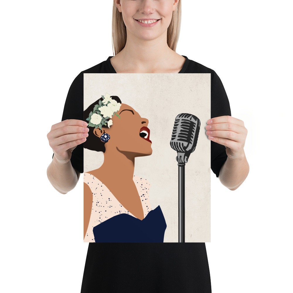 Billie Holiday Poster Lady Day Inspired Art 810 1216 - Etsy