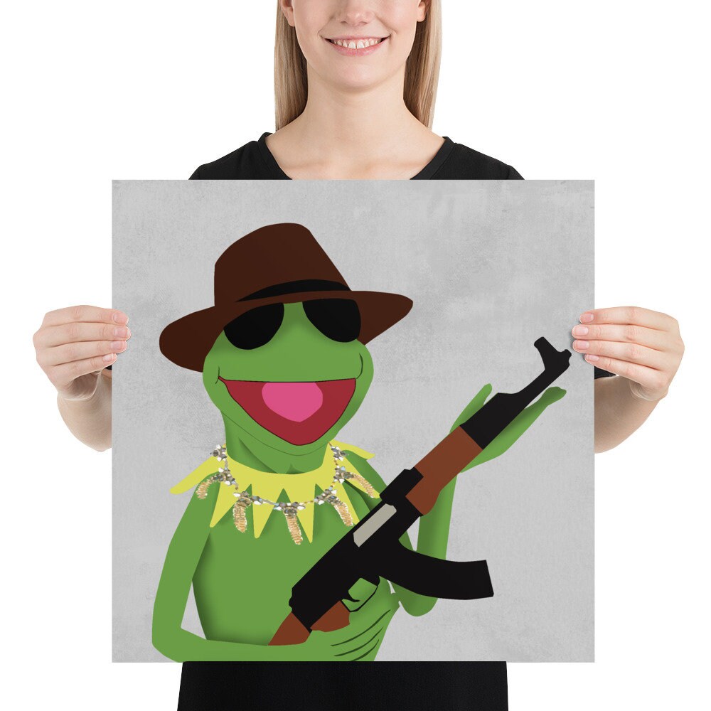 Kermit Poster Kermit Print Custom Art 1010 1212 | Etsy