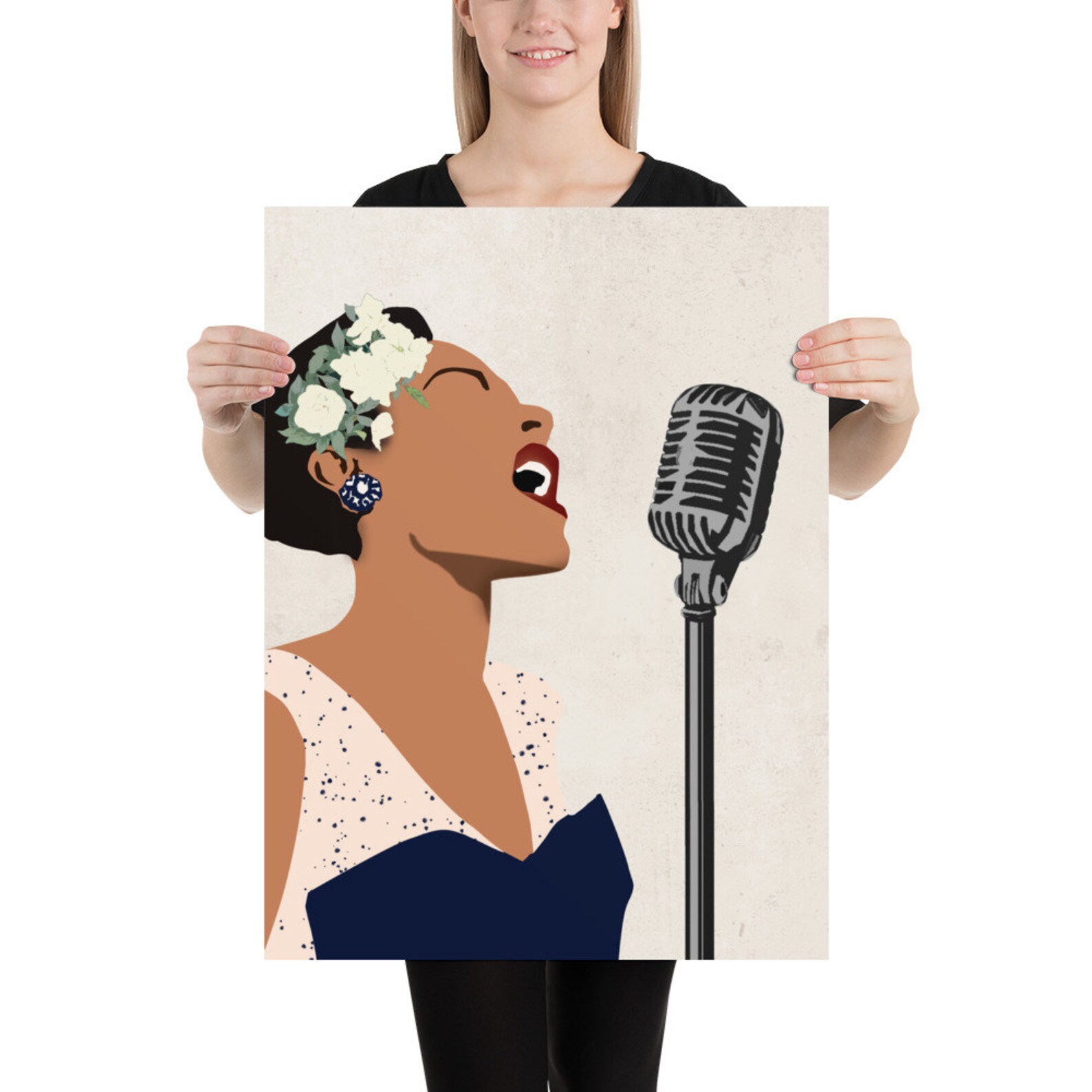Billie Holiday Poster Lady Day Inspired Art 810 1216 - Etsy