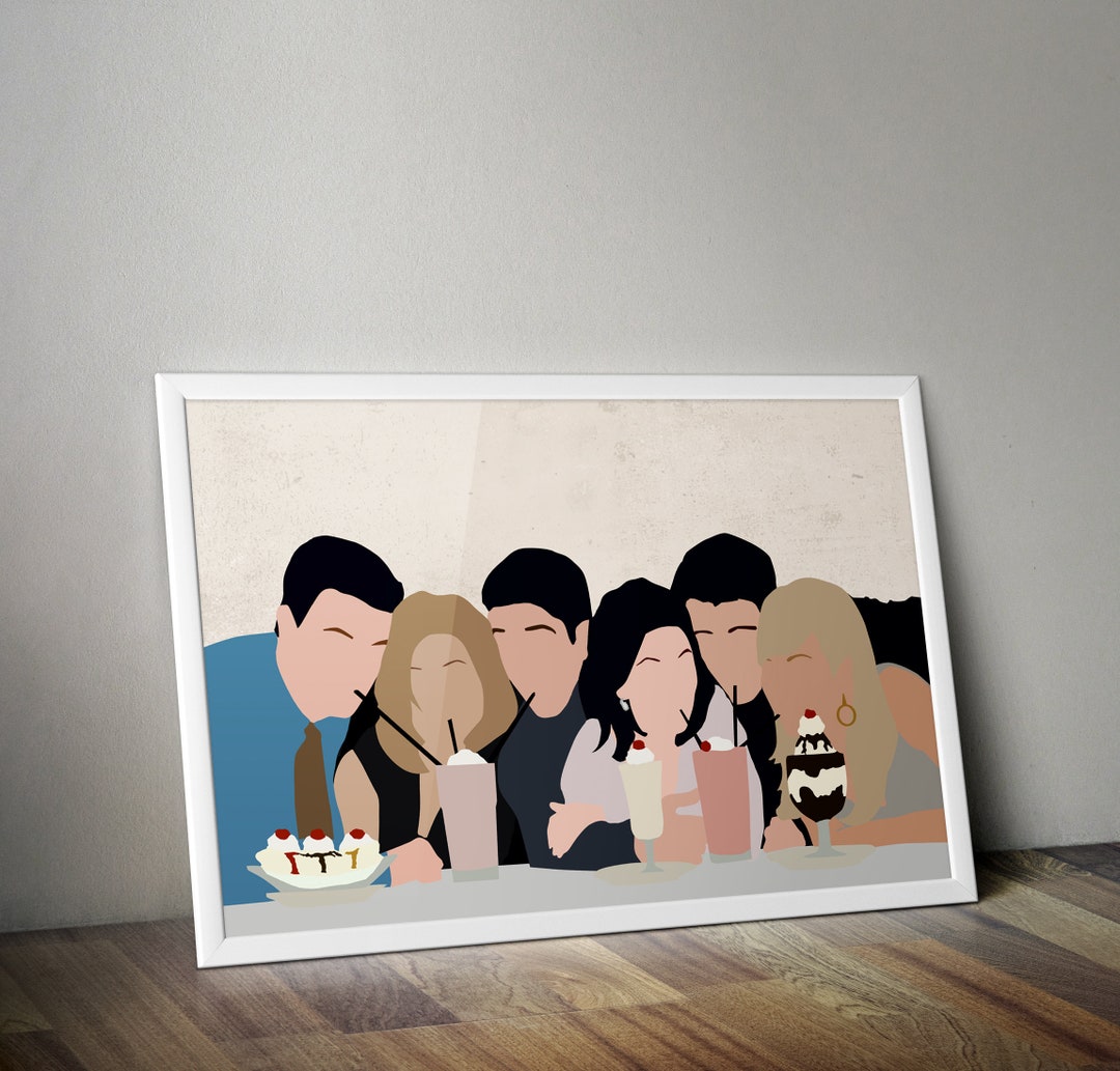 Friends Poster - Minimalist Art - Friends Print - Friends Wall Decor ...