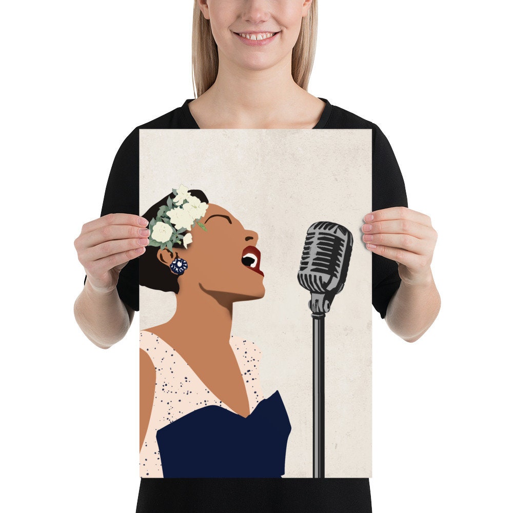 Billie Holiday Poster Lady Day Inspired Art 810 1216 - Etsy