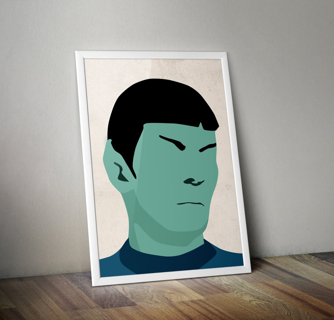 Spock Poster-spock Art- Mr Spock - 12x18, 24x36 PHYSICAL PRINT - Etsy