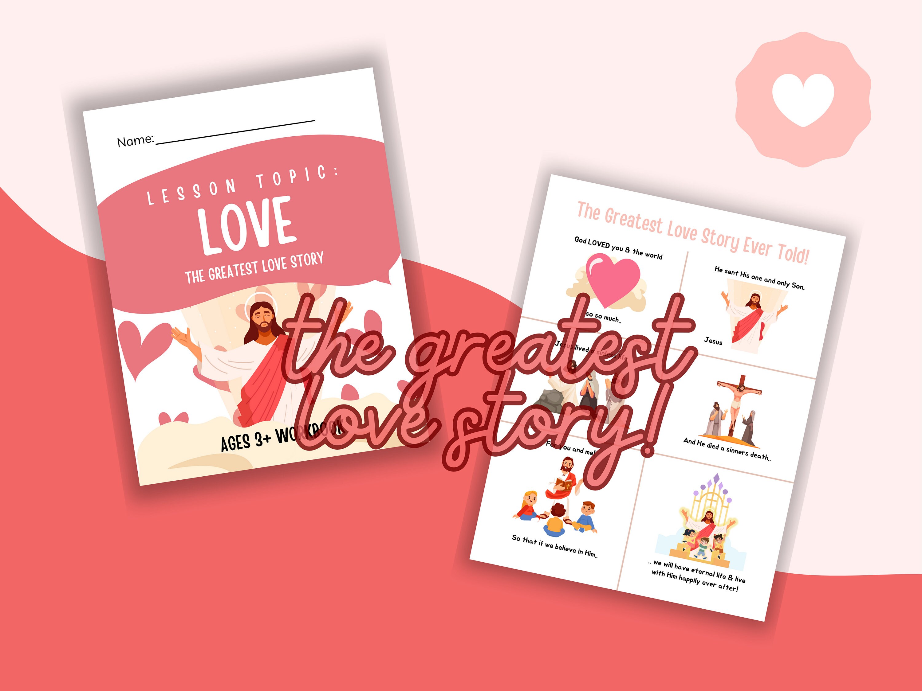 Valentine's Day Bible Lesson for Kids / Toddlers, Sunday School ...