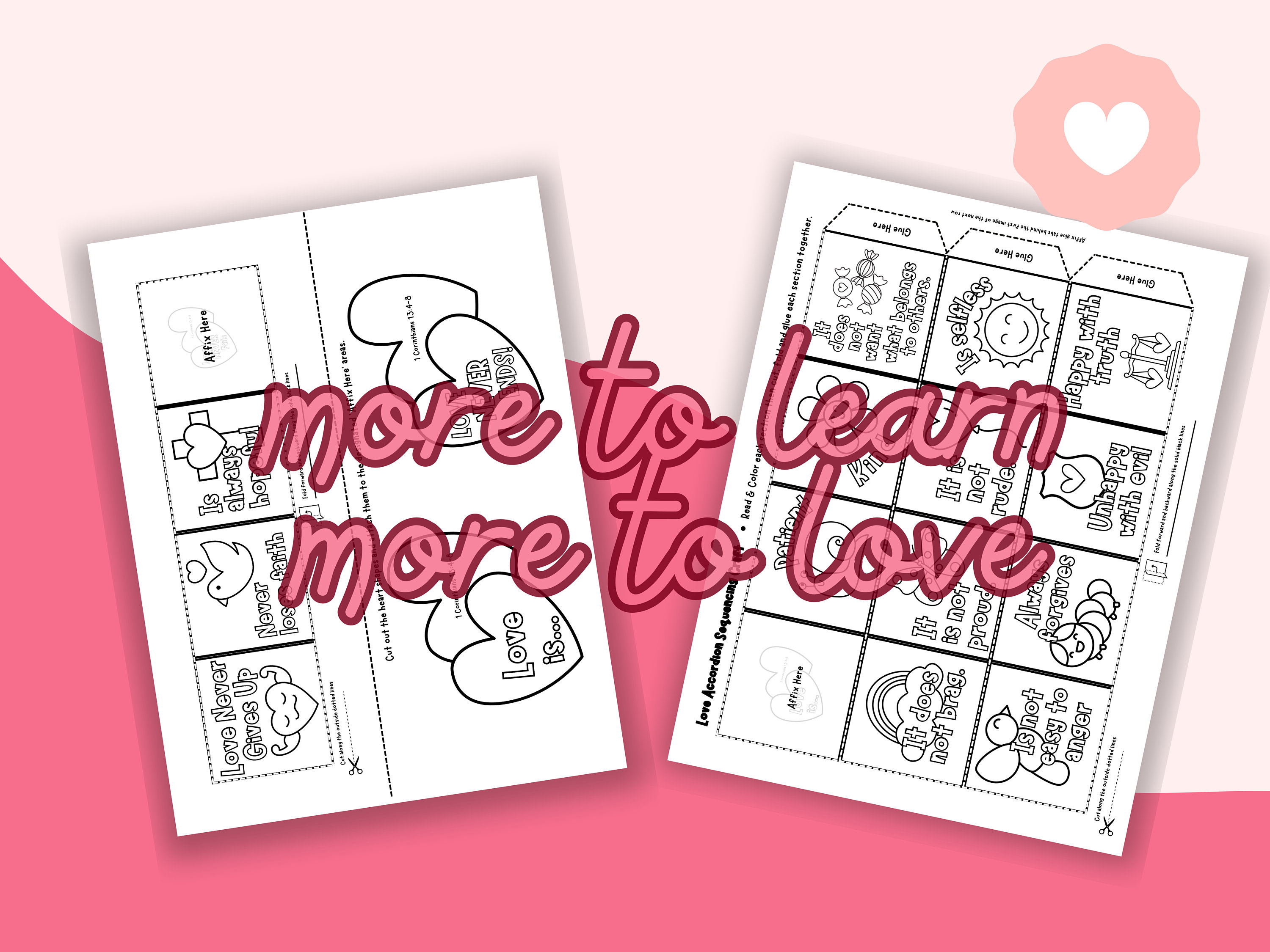 1 Corinthians 13:4-7 Craft for Kids. Perfect for Sunday School and ...