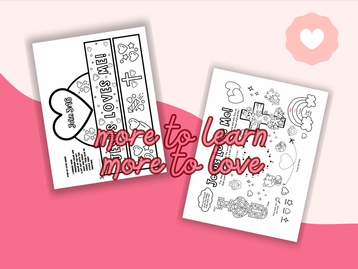 Valentine's Day Bible Lesson for Kids / Toddlers, Sunday School ...