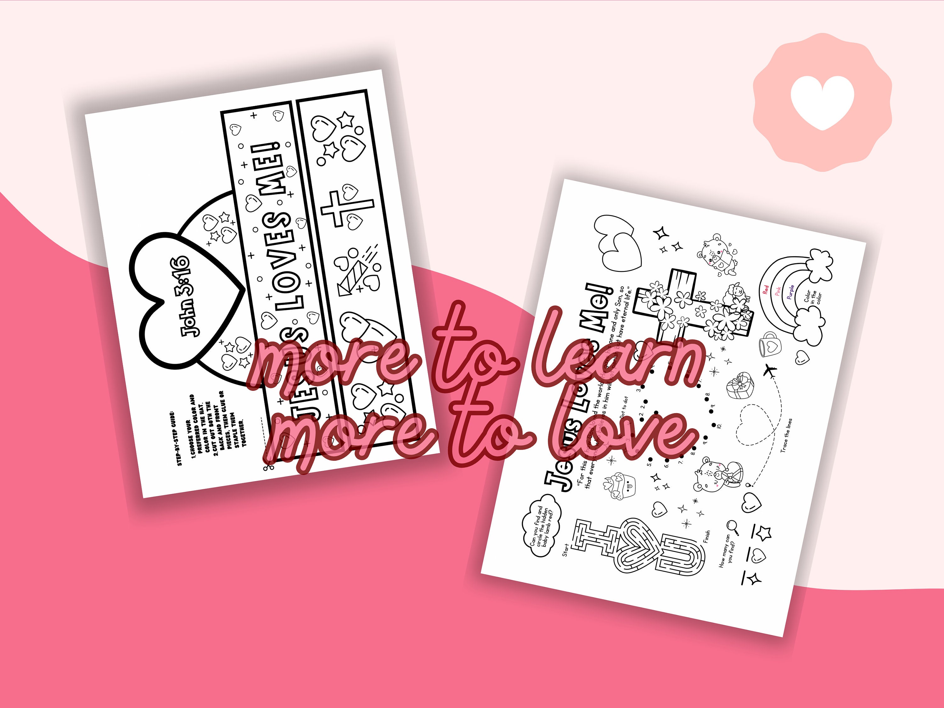 Valentine's Day Bible Lesson for Kids / Toddlers, Sunday School ...