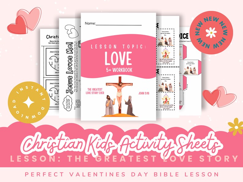 Valentine's Day Bible Lesson for Kids / Toddlers, Sunday School ...