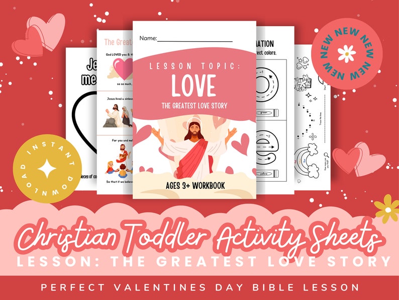 Valentine's Day Bible Lesson for Kids / Toddlers, Sunday School ...