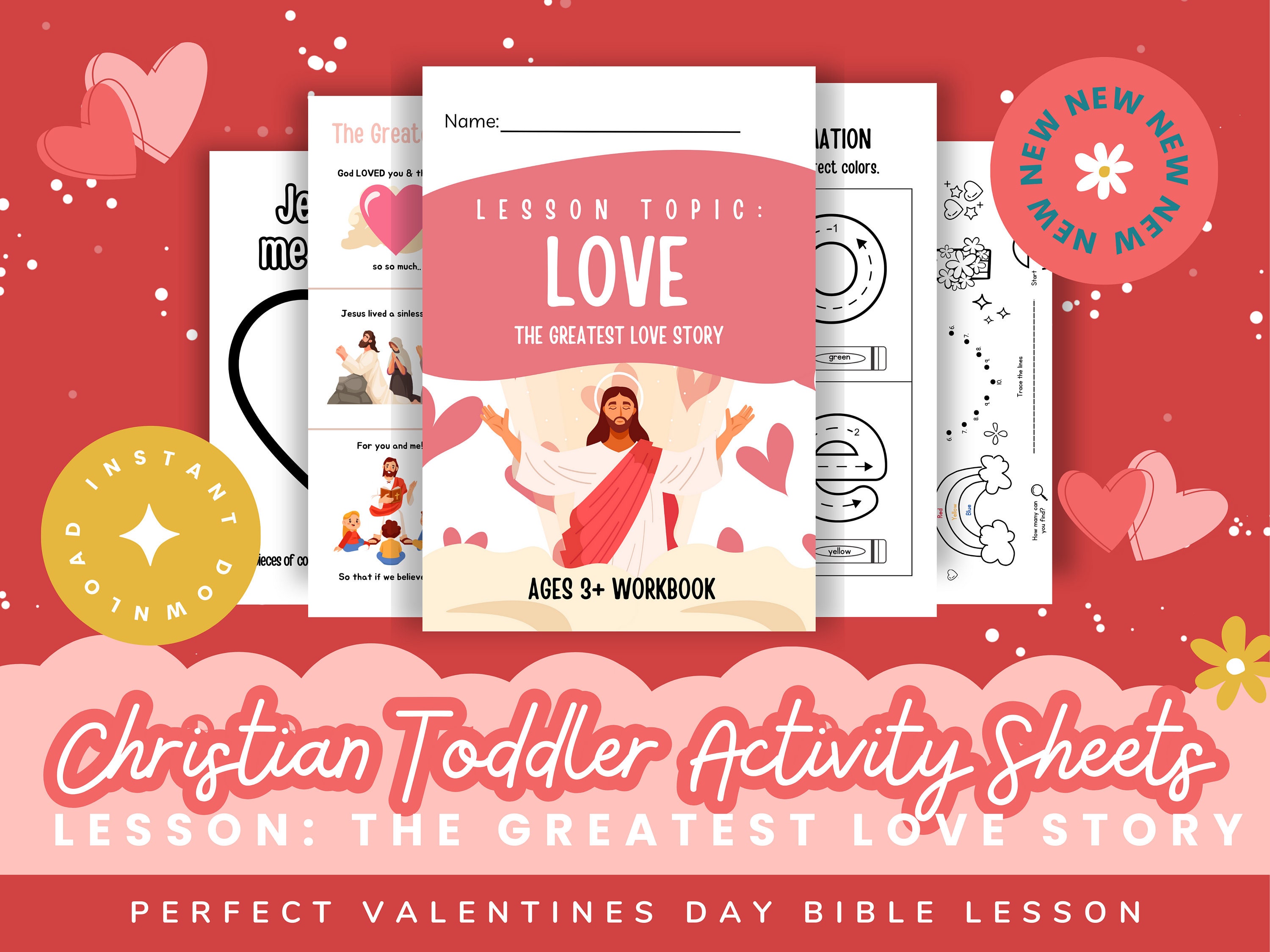 Valentine's Day Bible Lesson for Kids / Toddlers, Sunday School ...