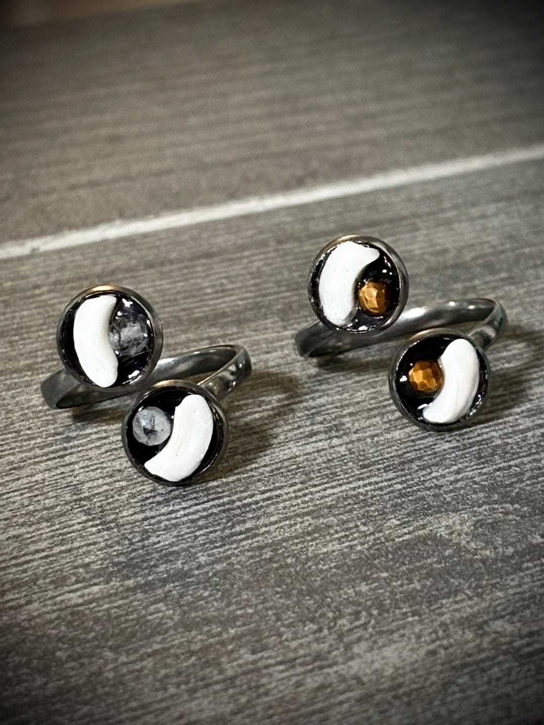 Coyote Foot Bone Rings (rutilated Quartz or Tigers Eye) Fully ...