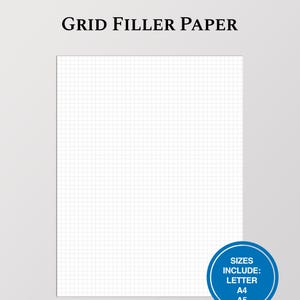 Grid Filler Paper for Bullet Journal and Traveler's Notebook Refill in ...