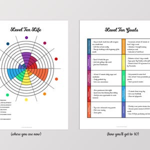 Printable Level 10 Goals Kit | Goal Planner | Goal Setting Kit | Level ...