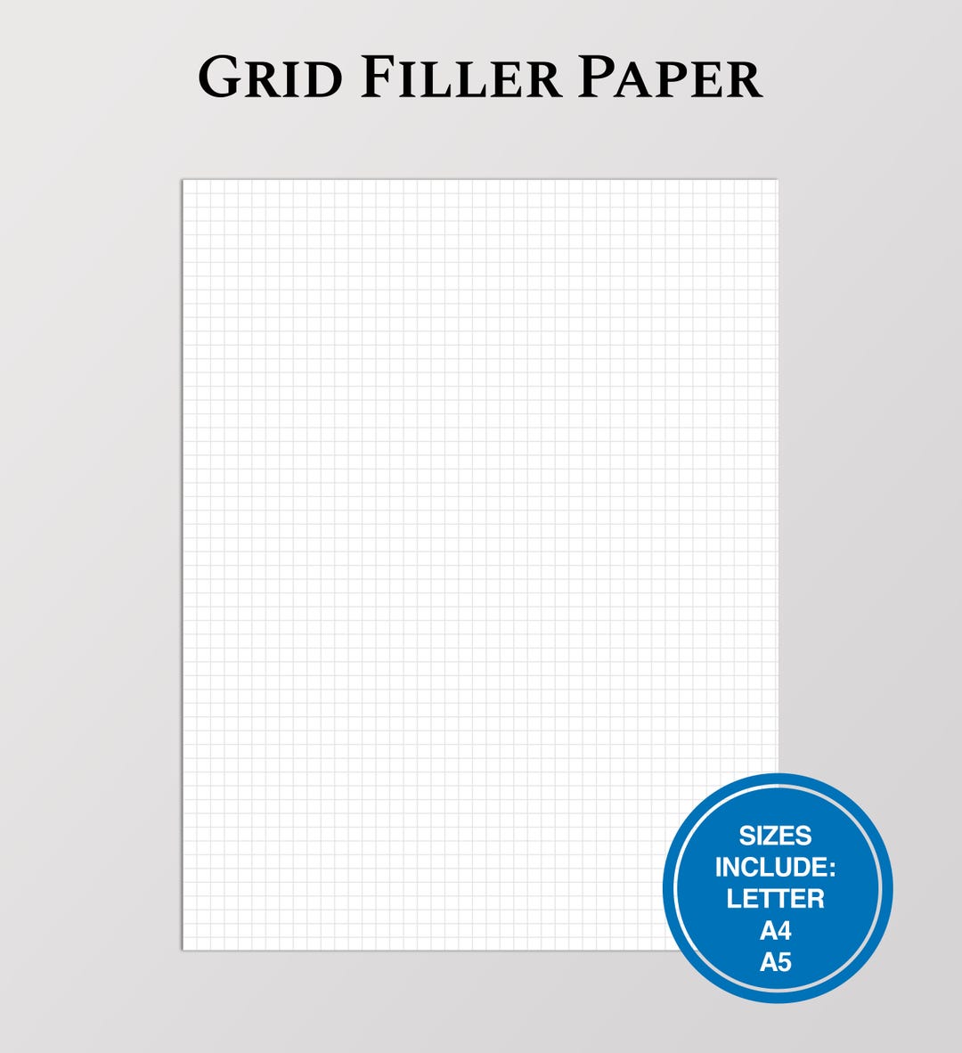 Grid Filler Paper for Bullet Journal and Traveler's Notebook Refill in ...