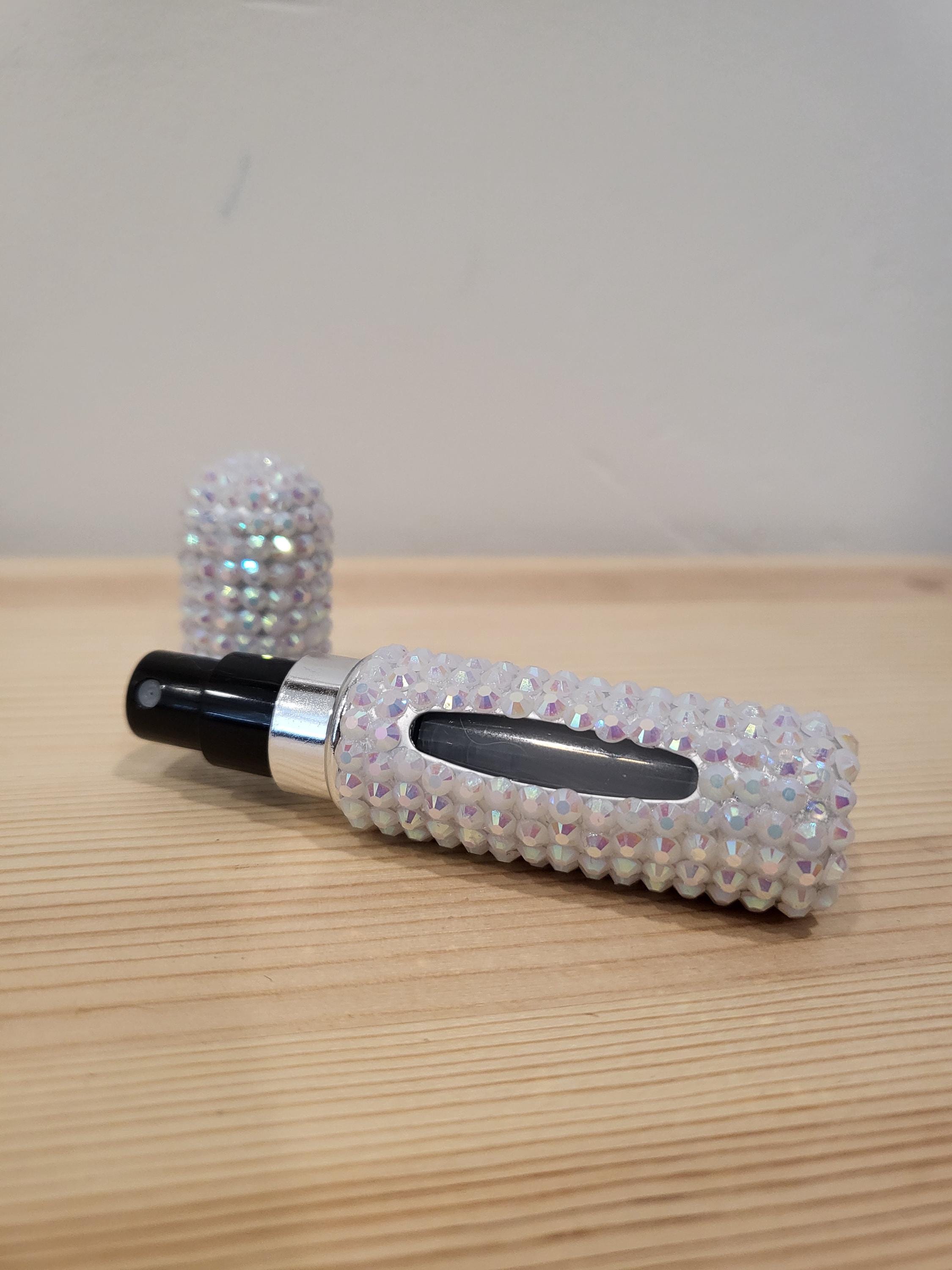 Bedazzled Bejeweled Bling Rhinestone Refillable Perfume Spritzer Bottle ...