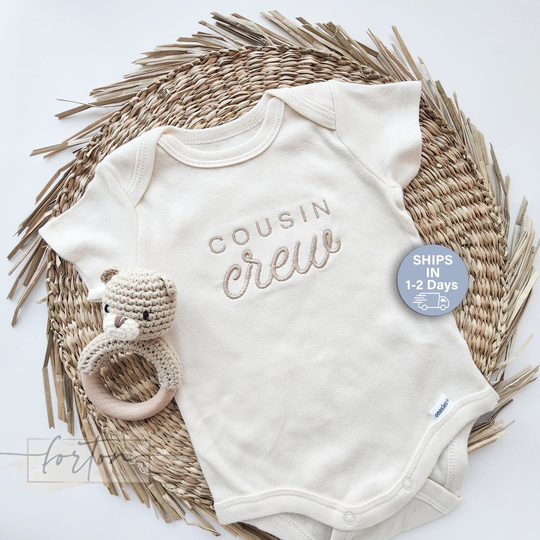 Cousin Crew ONESIES® Brand Cousin Crew Toddler Shirt , Cute Cousin Baby Embroidered Onesies ...