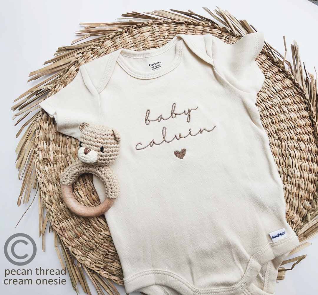 Embroidered ONESIES® Brand, Personalized Baby Girl Boy ONESIES® Brand ...