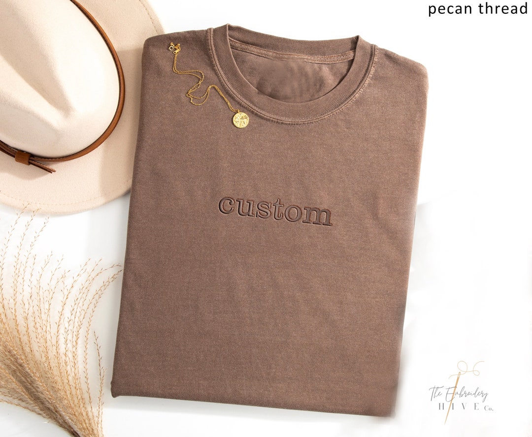 Custom Embroidered T Shirt, Custom Embroidered Tshirt, Embroidered Tee ...