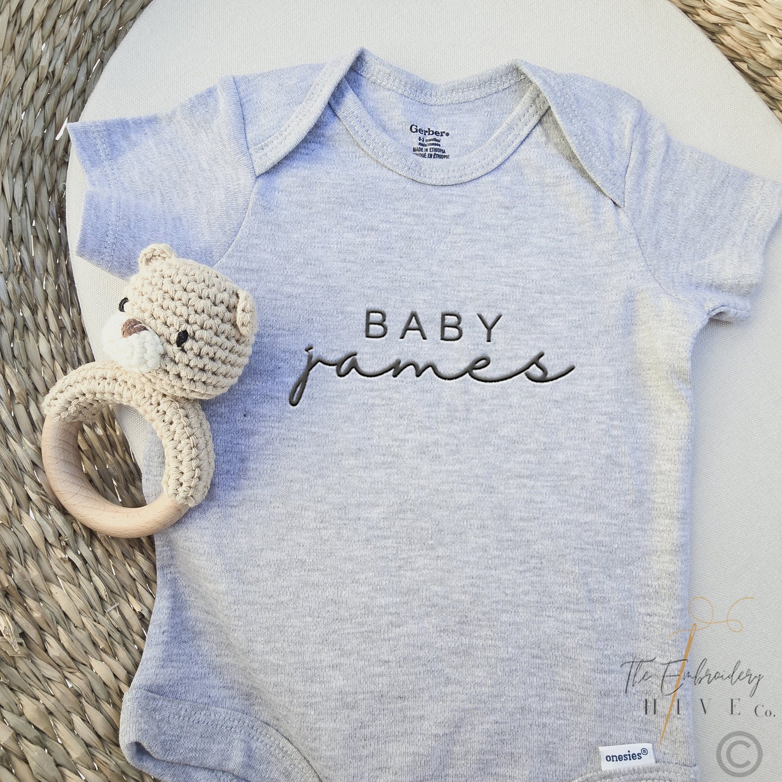 Embroidered Onesies® Brand, Personalized Baby Girl ONESIES® Brand ...