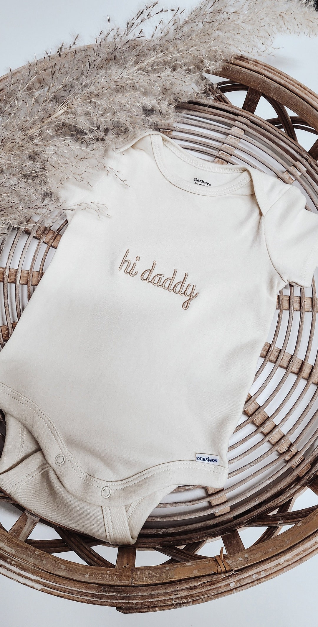 Embroidered Hi Daddy Onesies® Brand Hello Daddy Onesies® - Etsy