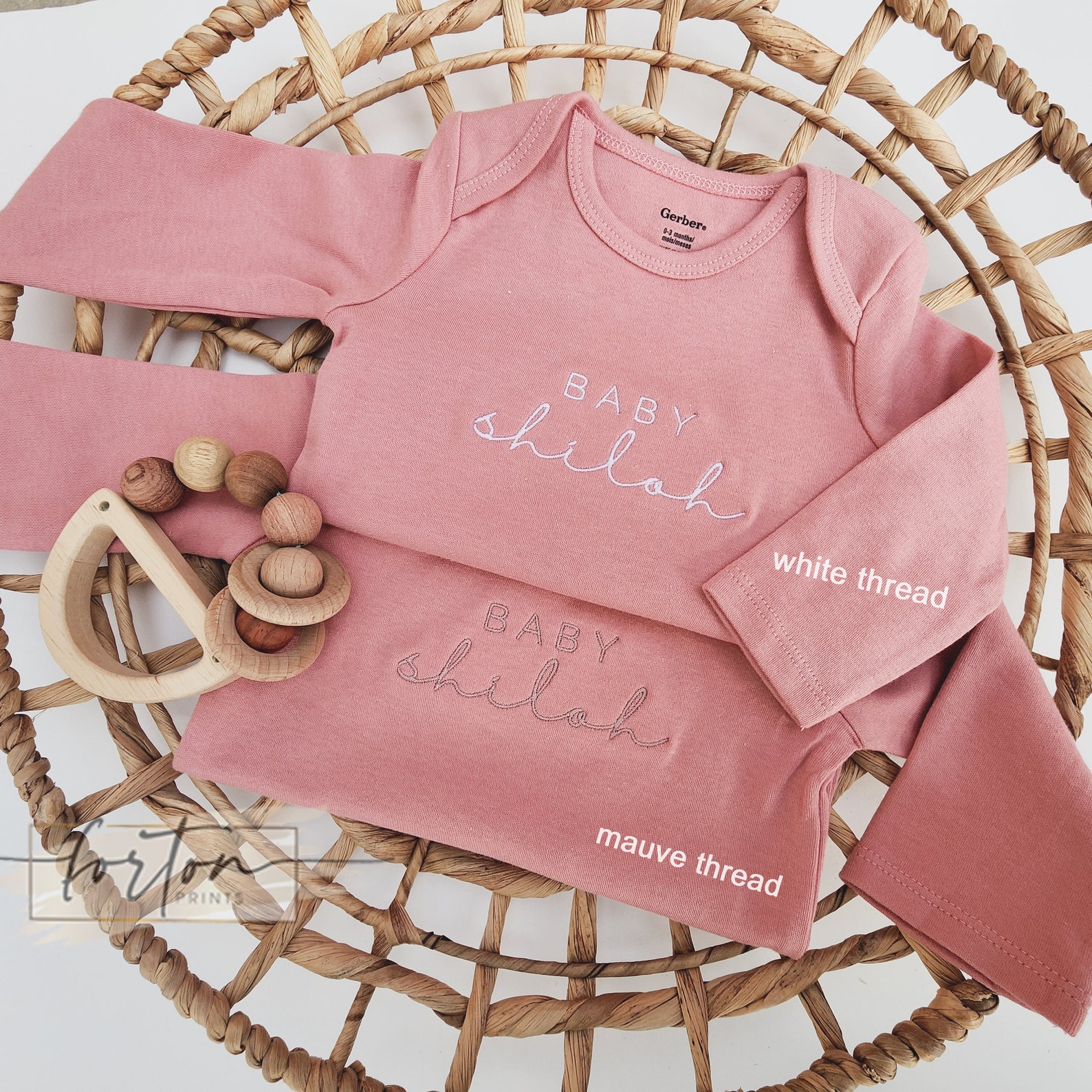 Embroidered Onesies® Brand, Personalized Baby Girl ONESIES® Brand ...