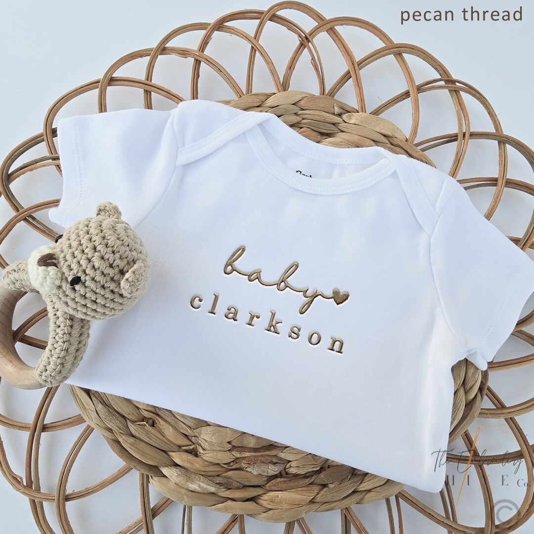 Embroidered Onesies® Brand, Personalized Baby Girl, Boy Onesies® Brand ...