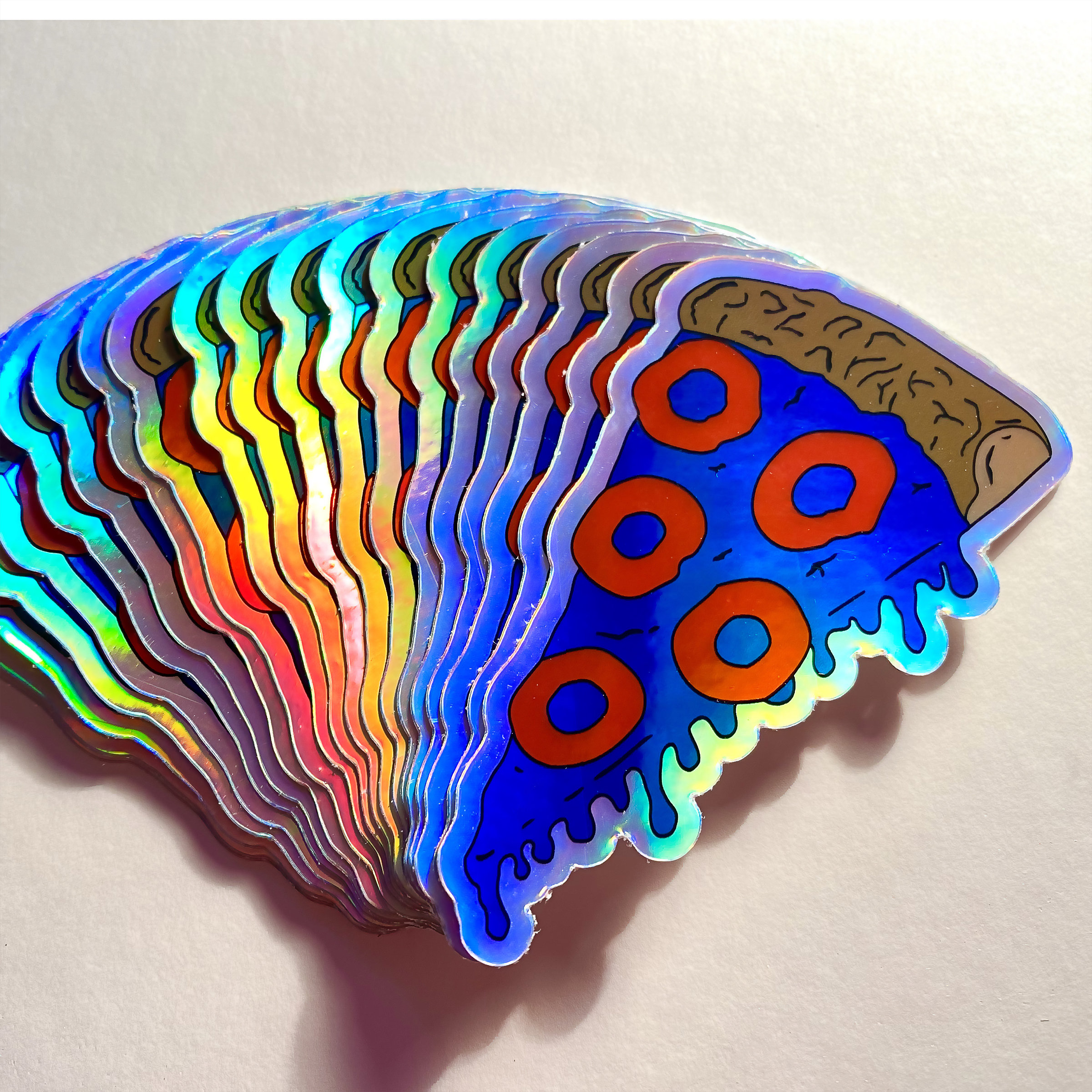 Phish Donut Pizza Hologram Sticker - Etsy