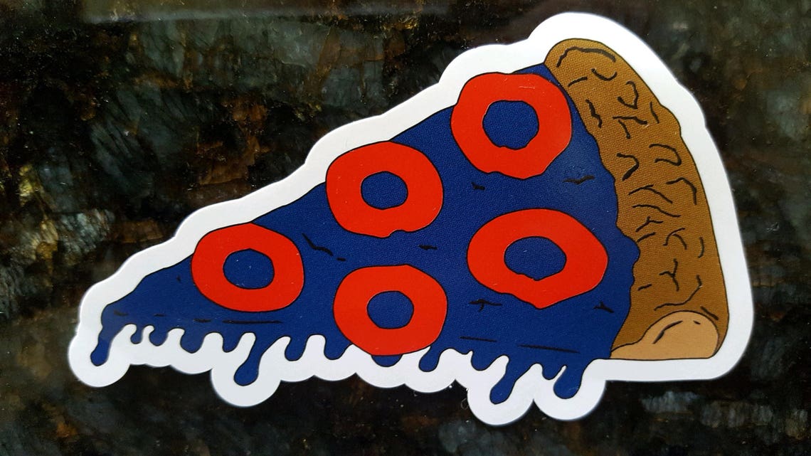 Phish Donut Pizza Sticker | Etsy