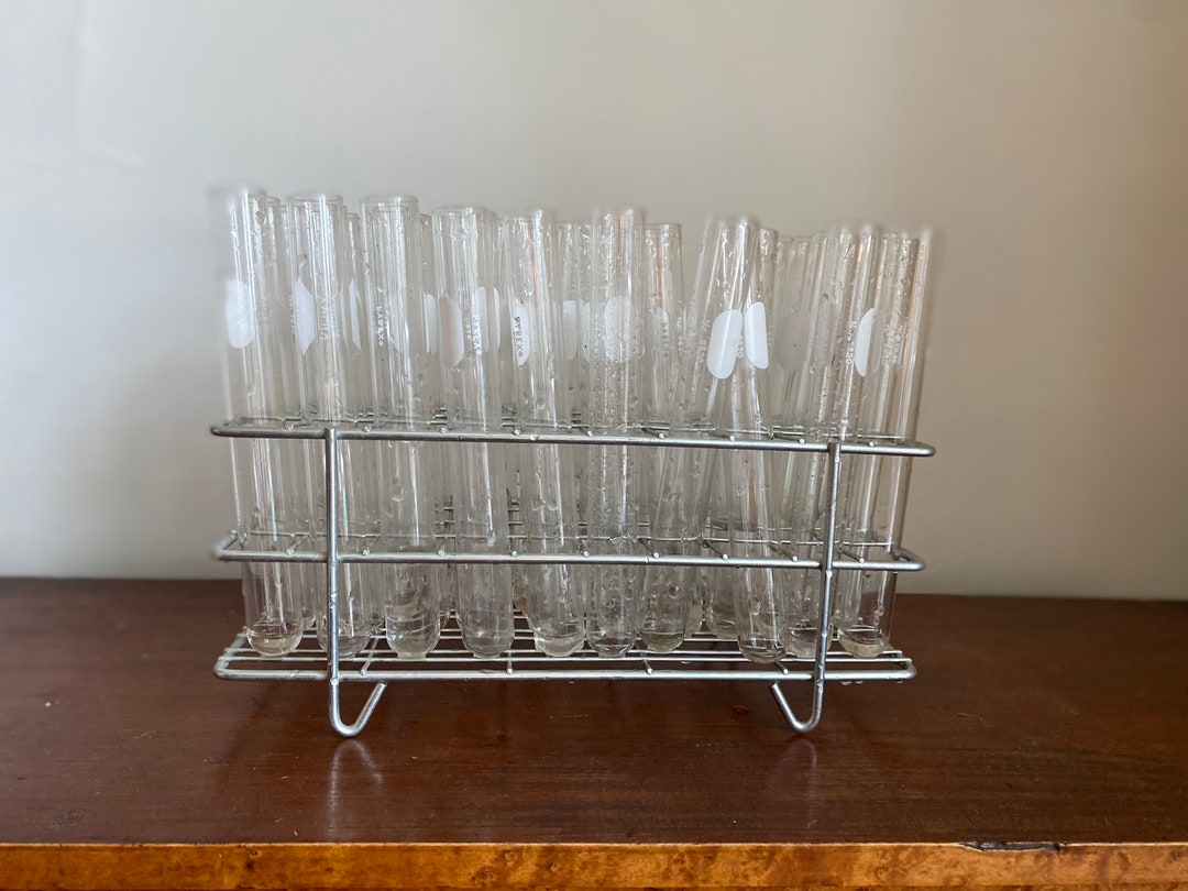 Vintage Test Tube Holder (30 Test Tubes) - Etsy