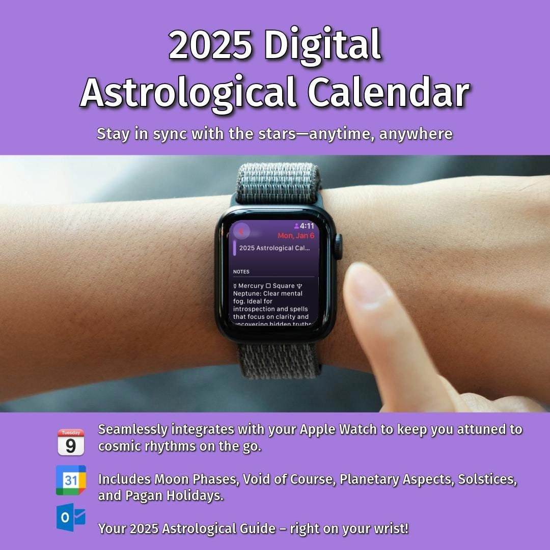 2025 Digital Astrological Calendar – Over 1,000 Astrological Events ...
