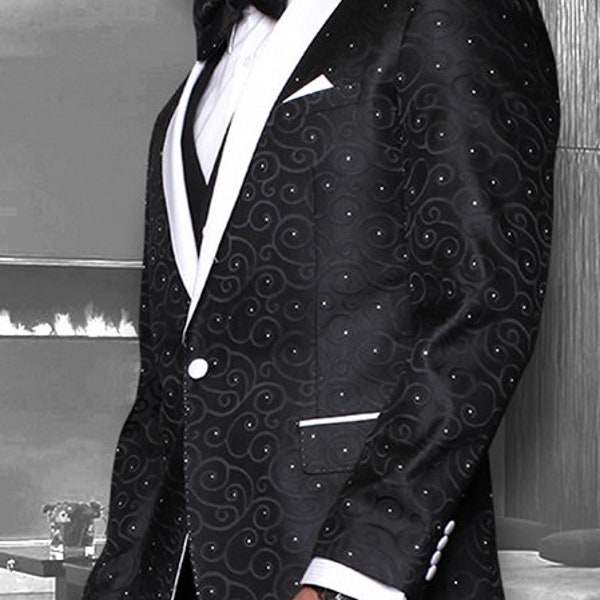 Mens Rhinestone Suit Jacket - Etsy