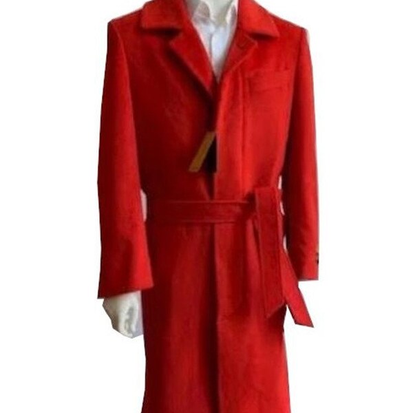 Mens Long Red Coat - Etsy