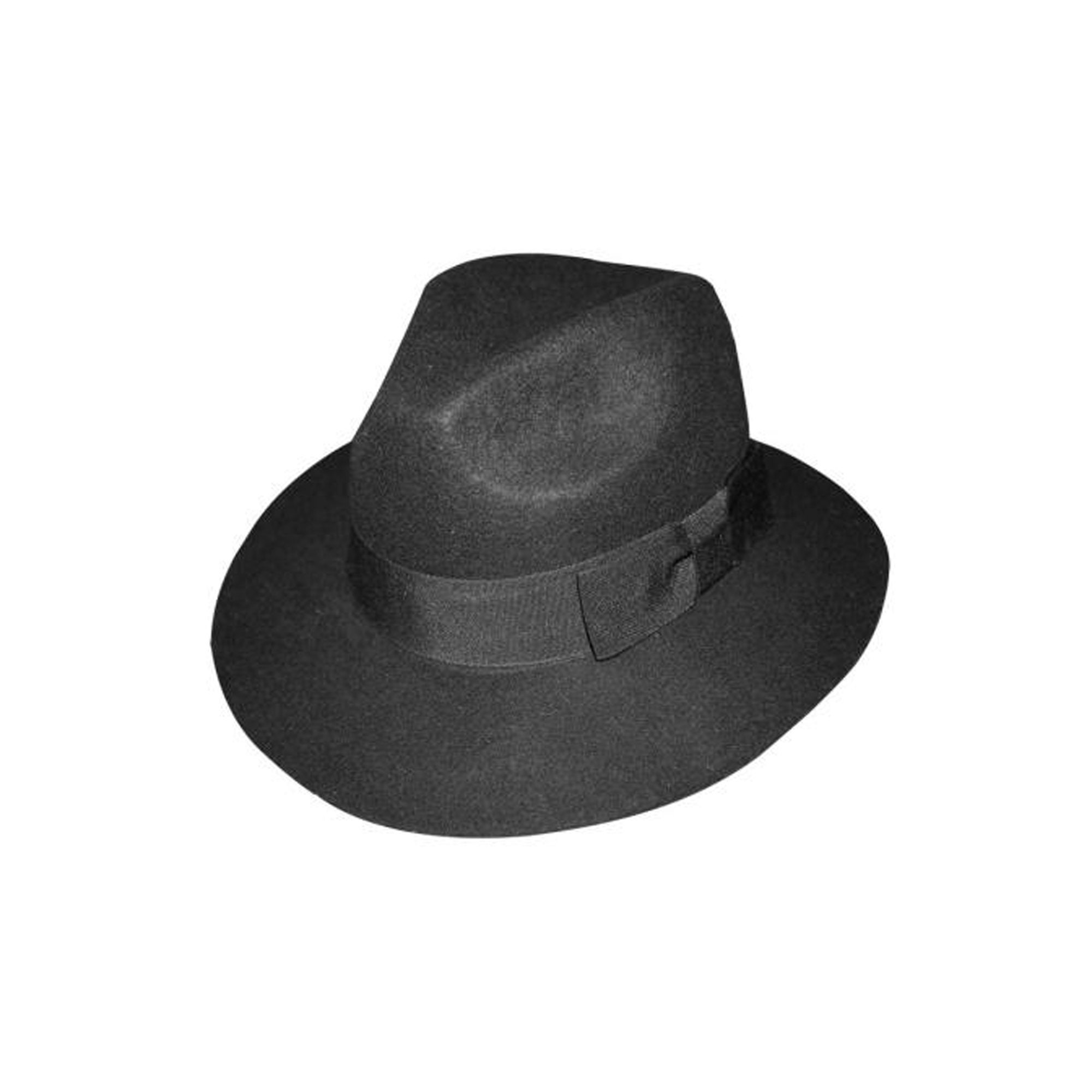 100% Wool Black Fedora Trilby Mobster Hat for Mens - Etsy