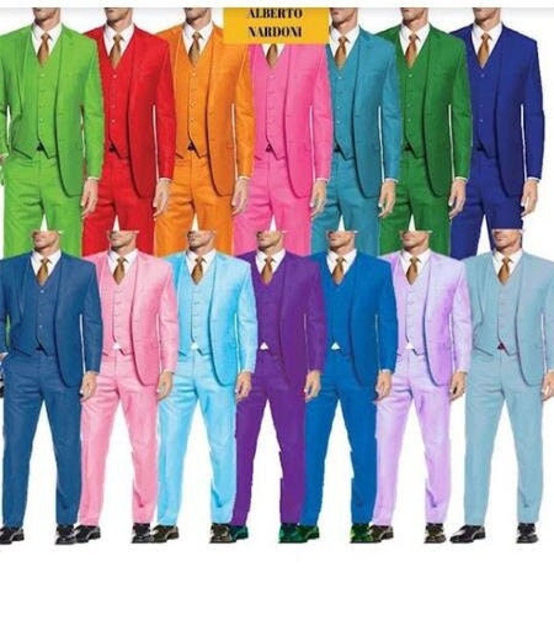 4 Colorful Suits We Picked the Colors Based of Availability - Etsy