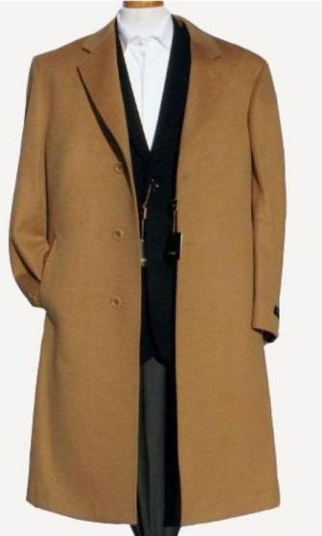 Luxurious Camel Cashmere & Wool Overcoat - Etsy