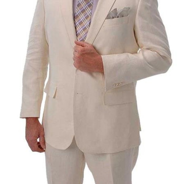 Linen off White Suit - Etsy