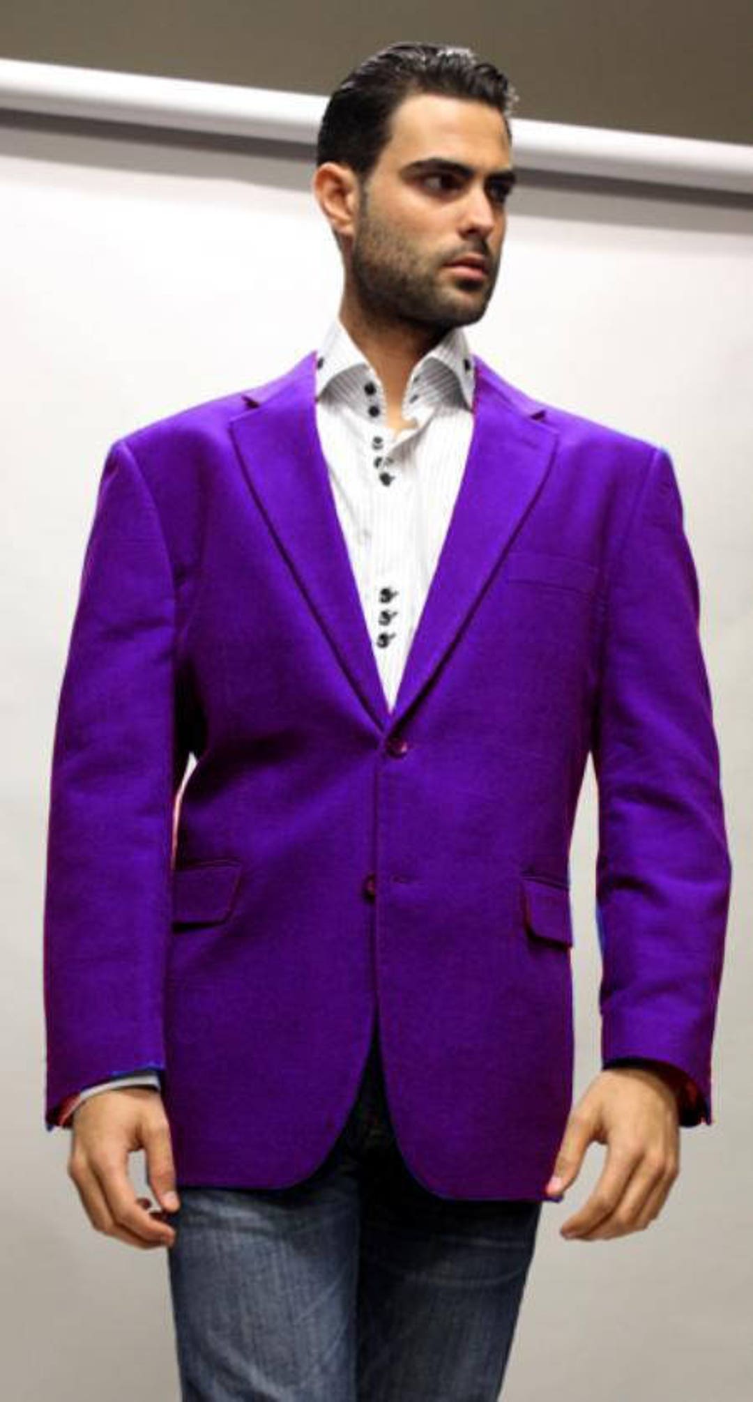 Mens Colorful Purple Velvet Blazer Jacket Velvet-2bv High - Etsy