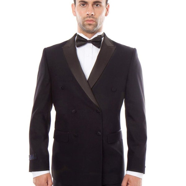 Navy Double Breasted Tuxedo - Etsy