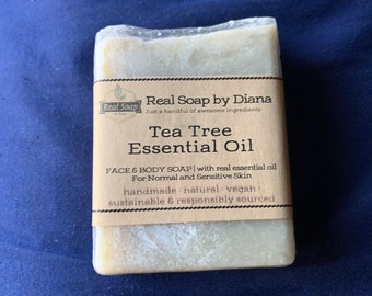 Tea Tree Bar Soap With Tea Tree Essential Oil Olive Oil Almond Oil ...
