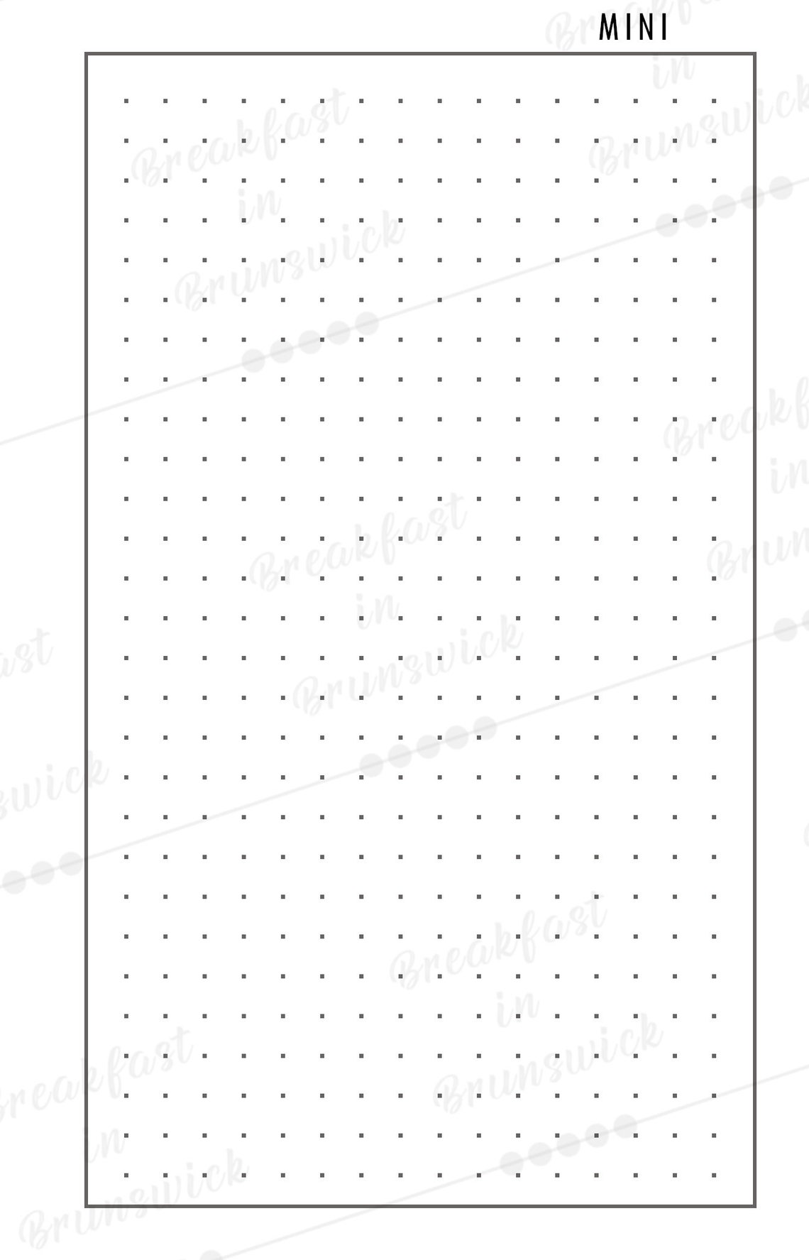 Dot Grid Graph Lined Writing Paper Printable Happy Planner | Etsy