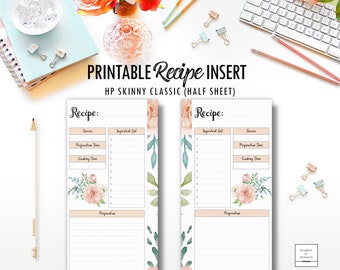 Half Sheet Recipe Template - Etsy