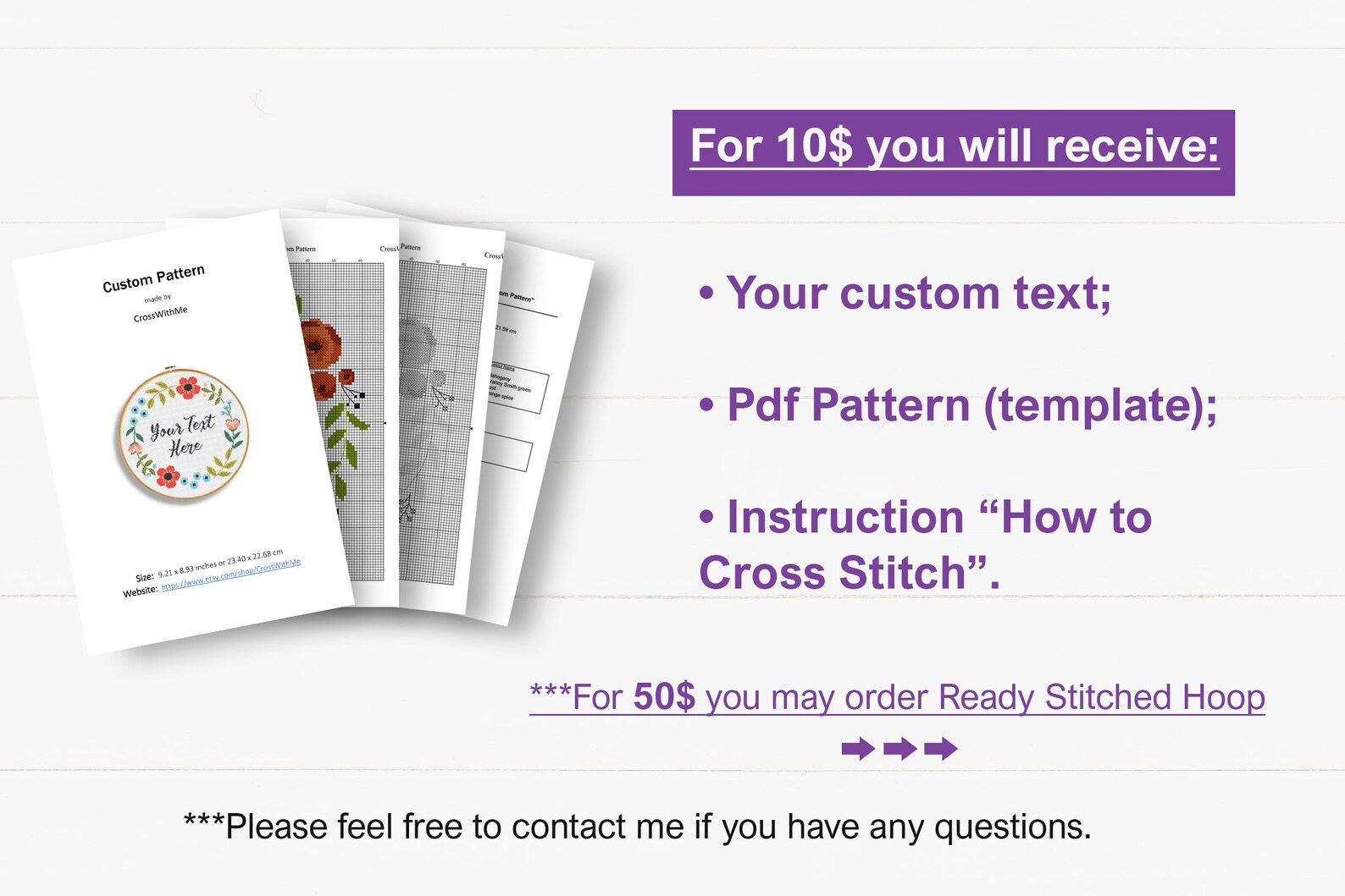 Custom cross stitch pattern Your text pattern Wreath cross | Etsy