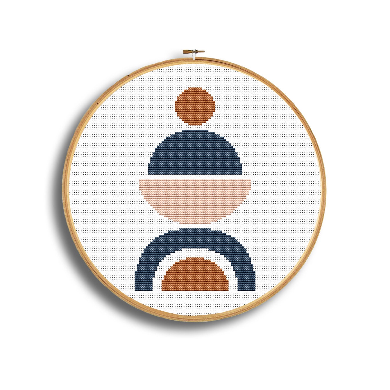 Set of 3 Abstract Cross Stitch Patterns Geometric Cross - Etsy