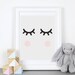 Sleepy Eyes Wall Decor Nursery Cross Stitch Pattern Nursery - Etsy