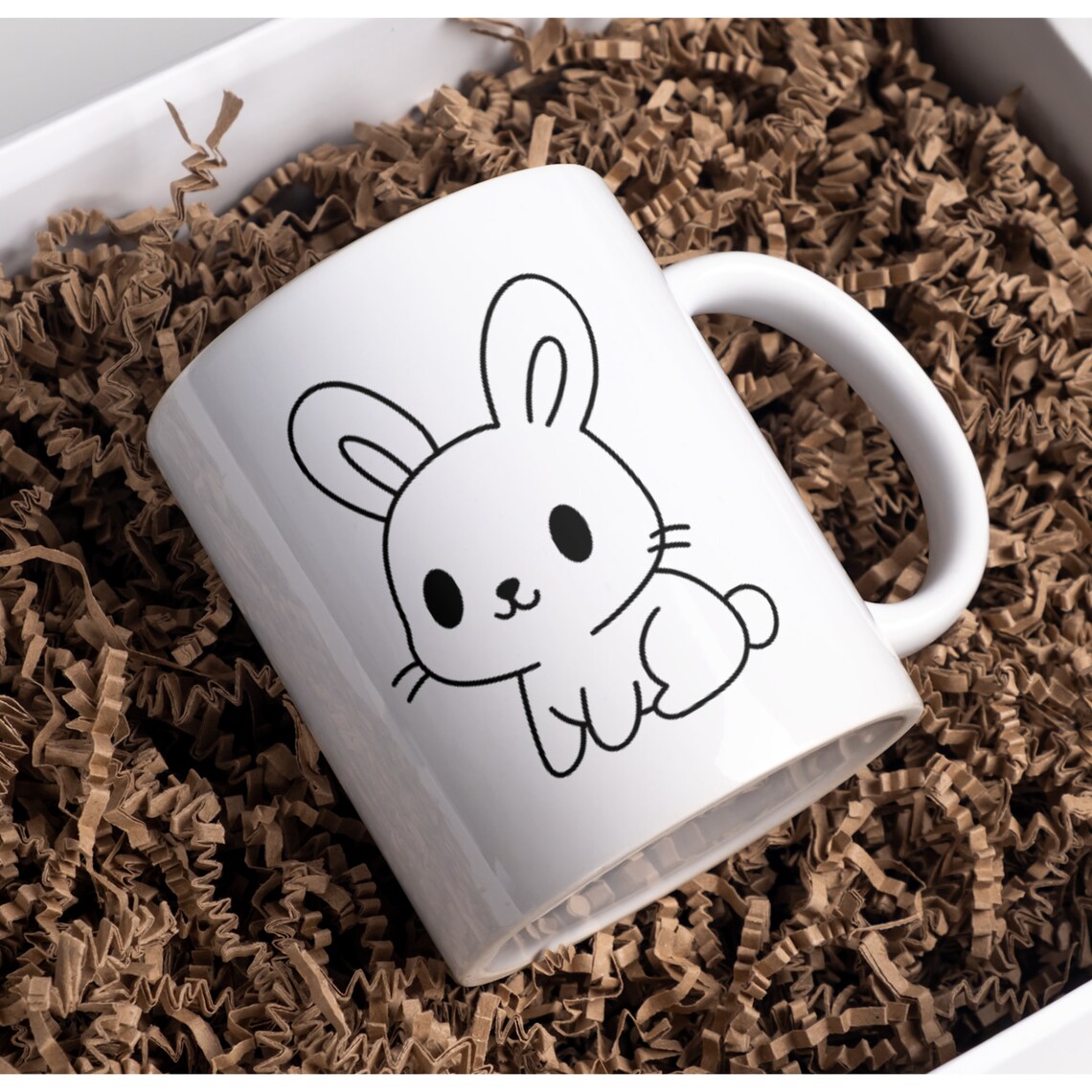 Rabbit Digital Stamps, Doodles, Clip Art Set | SVG + PNG Files for ...