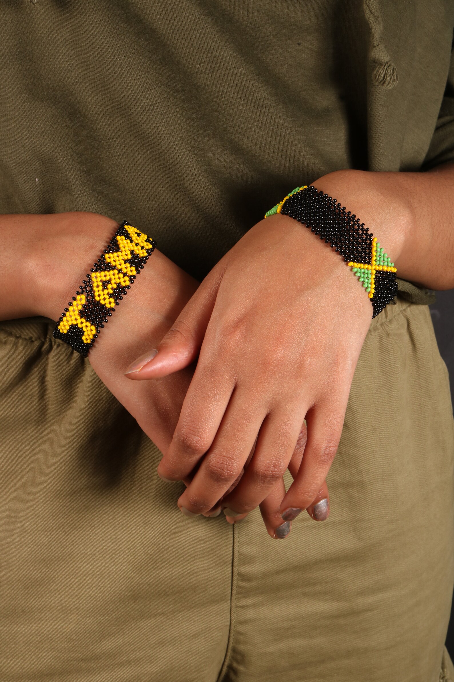 Proudly Jamaican bracelet Jamaica flag bracelet Jamaican | Etsy