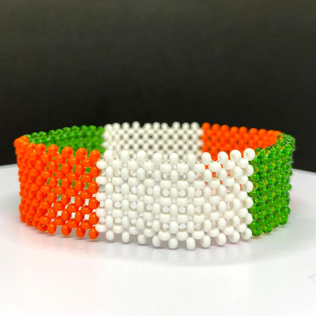 Ivory Coast Flag Bracelet, Cote D'ivoire Bracelet - Etsy