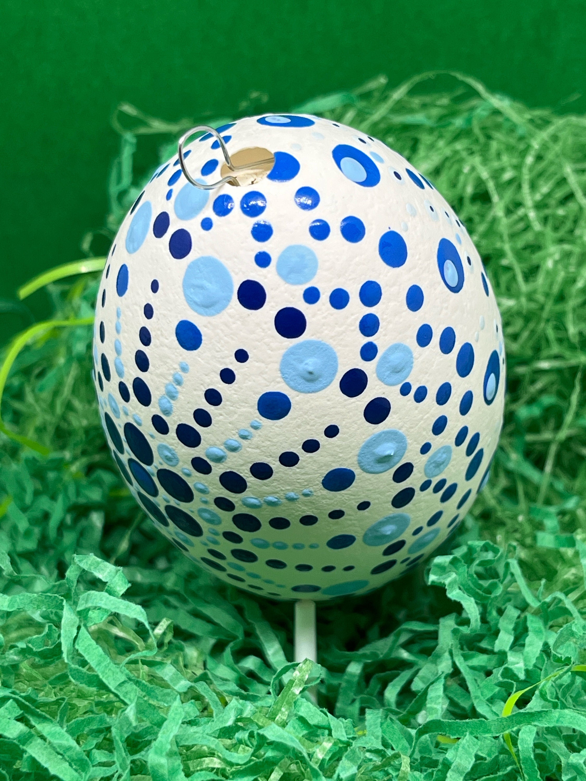 Mandala Easter Egg, Painted Egg, Dot Painting, Unique - Etsy